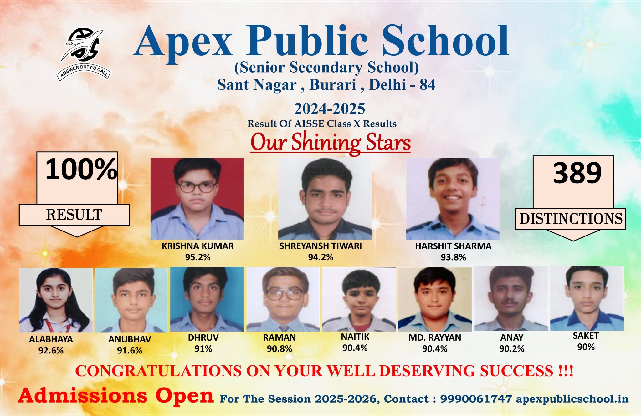 Results – APEX PUBLIC SCHOOL