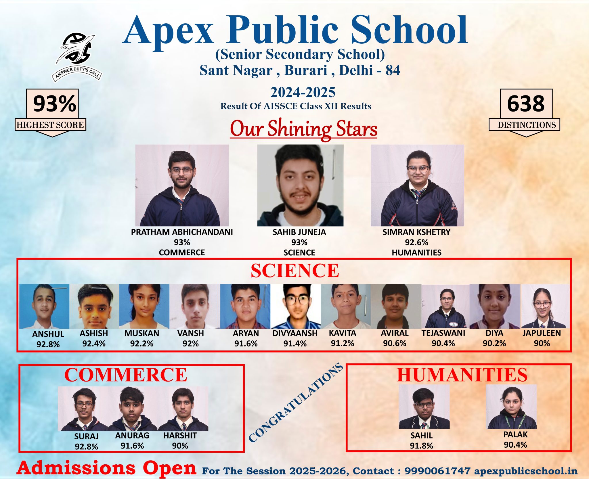 Results – APEX PUBLIC SCHOOL